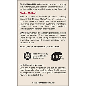 Jarrow Formulas Jarro-Dophilus EPS - 5 Billion Viable Organisms Per Serving - 120 Enteric Coated Veggie Caps - Multi-Strain Probiotic - Intestinal & Immune Health - Up to 120 Servings