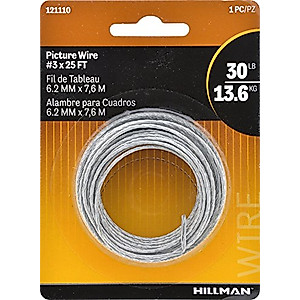 The Hillman Group 121110 Picture Hanging Wire, 30 lb, Galvanized