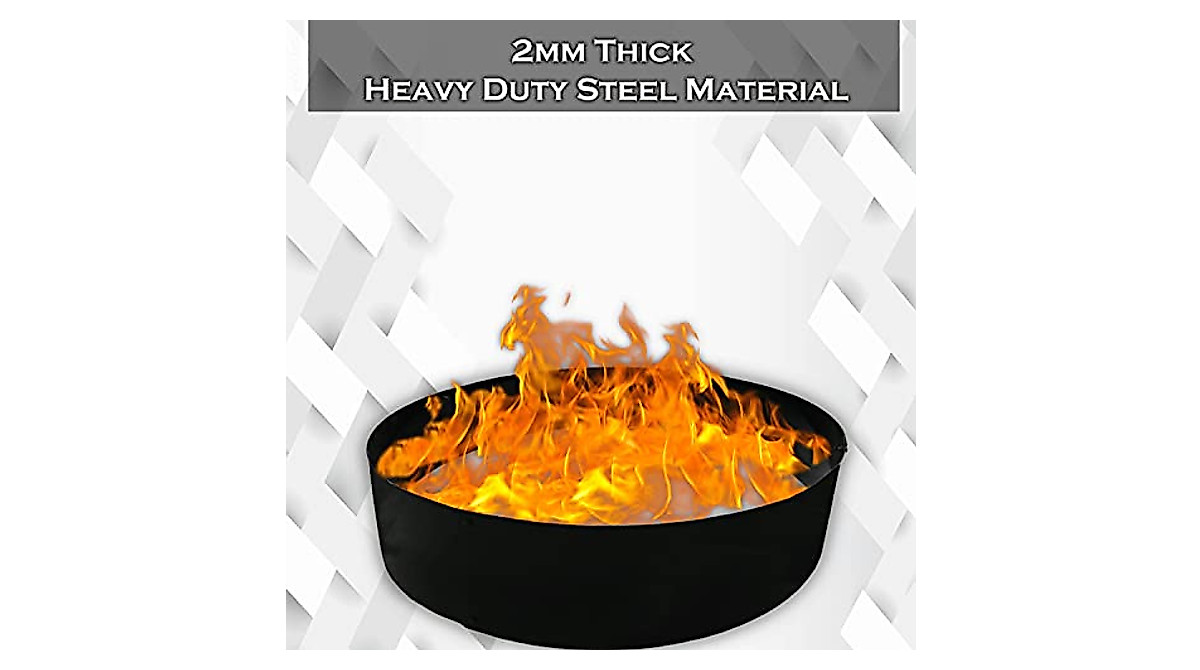 FEBTECH 24" Fire Pit Ring - Heavy Duty & Versatile