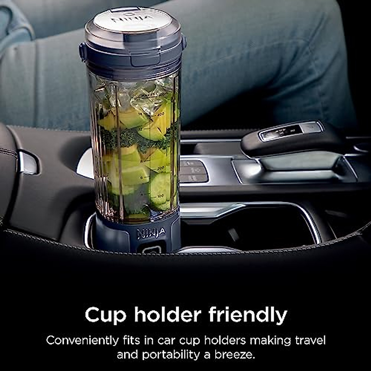 Ninja BC151NV Blast Portable Blender, Cordless, 18oz. Vessel, Personal Blender for Shakes & Smoothies, BPA Free, Leakproof Lid & Sip Spout, USB-C Rechargeable, Dishwasher Safe Parts, Denim Blue