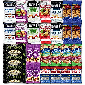 30 Packets of Delicious & Healthy Mixed Nuts | Trail Mix and Nuts Snack Variety Pack - Snacks | 30 Single Serve Individual Packs of Different Nuts | Niro Assortment