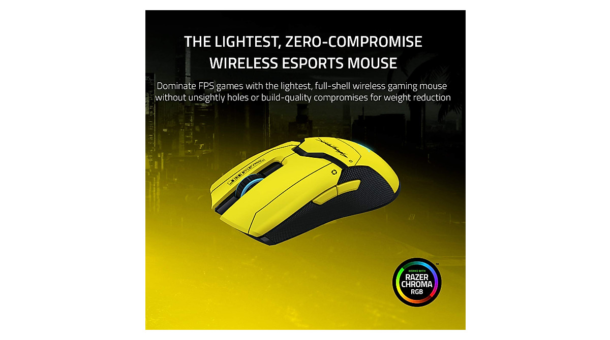 Razer Viper Ultimate Cyberpunk 2077 Wireless Gaming Mouse - Lightweight ...