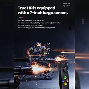 JANN Mini Retro Handheld Game Console, Retro Game Player, Portable Video Game Console 7 Inch Screen Built-in 6,000 Classic Game, 64G Retro Arcade for Kids & Adults