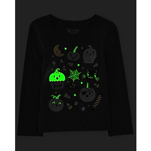 The Children's Place,and Toddler Halloween Long Sleeve Graphic T-Shirt,12-18 Months