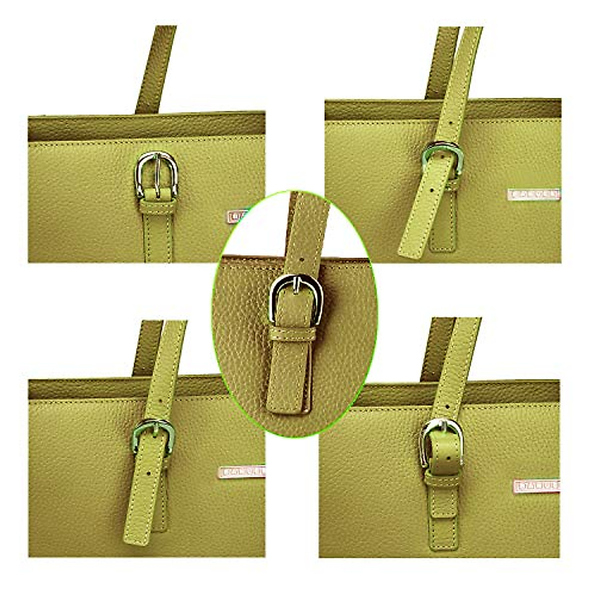 Banuce Leather Handbags for Women Purse Large Capacity Shoulder Tote Bag for A4 and 9.7 Inch iPad