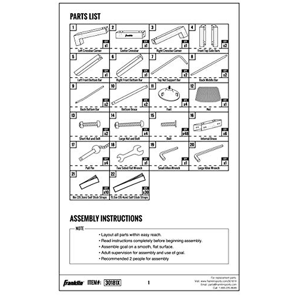 Franklin Sports Futsal Goal - Aluminum Official Size Futsal Goal - Indoor Soccer Net - Folding, Portable Futsal + Soccer Goal - 9' 10" x 6'7"