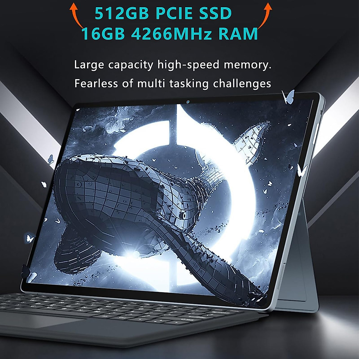 KUU Lebook Plus 2 in 1 Laptop, Core I7-1165G7 CPU 16GB RAM 512GB PCIe ...