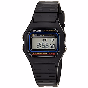 Casio Men's W59-1V Classic Black Digital Watch