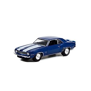ModelToyCars 1969 Chevy Camaro Z/28 (Lot #687.3), Blue - Greenlight 37250C - 1/64 Scale Diecast Car