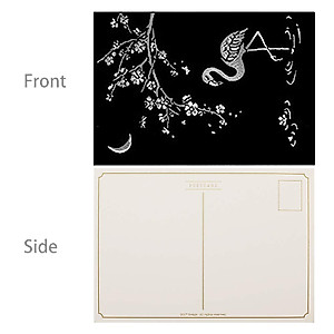 Scratch Paper Art Set, 8 Sheets Rainbow Painting Scratch Off Art Cherry Blossom & Animal Mini Postcard, Art Craft Supplies for Adults Girls & Boys Thanksgiving Christmas Birthday Party Game Gift