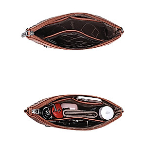 Wrangler Clutch Wristlet Purse Western Crossbody Bags Embroidered Wallet for Women Cell Phone Purse,WG51-181BR