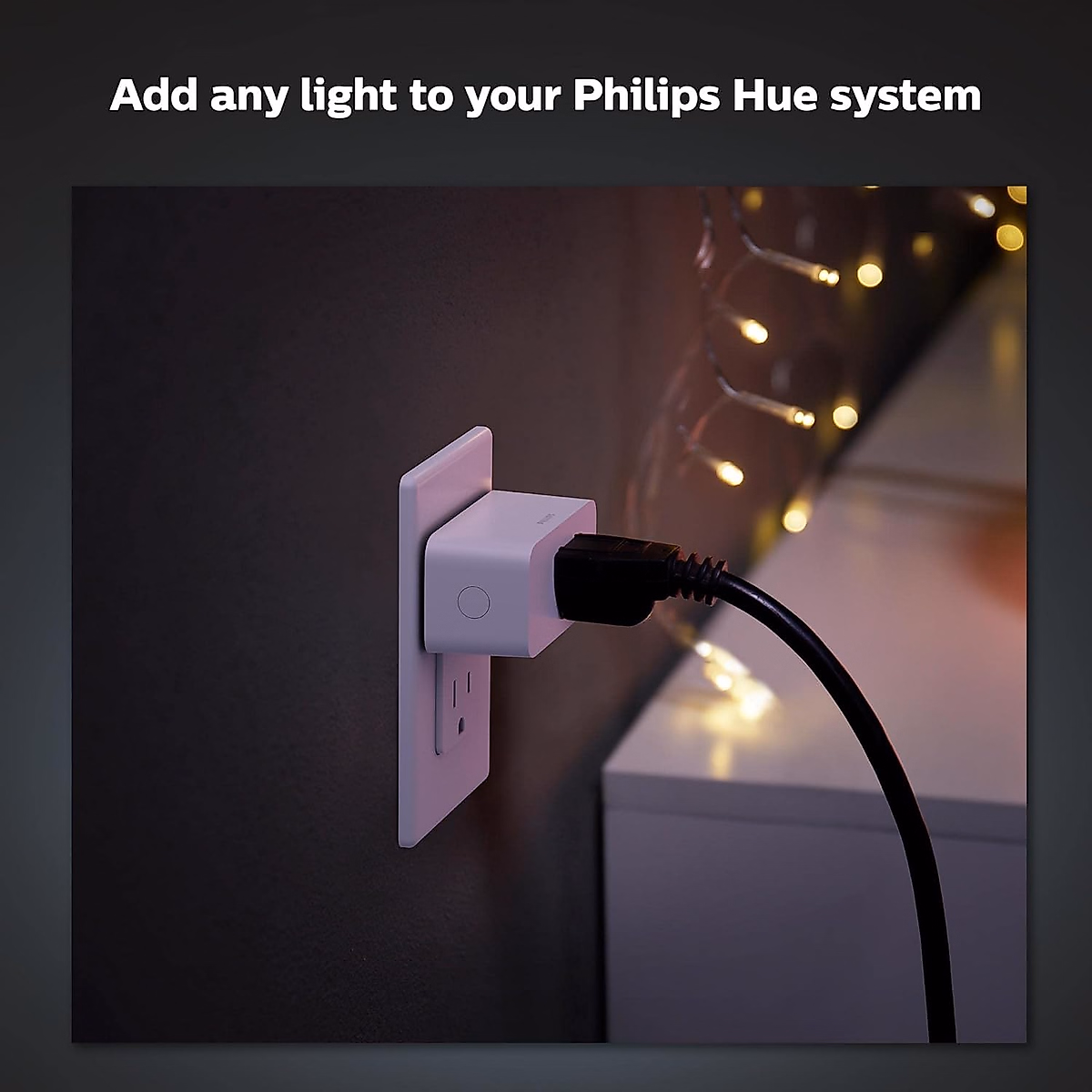 Philips Hue Smart Plug, Instantly Makes Any Plug Smart and Controllable with Hue App, Works with Alexa, Apple HomeKit and Google Assistant, Bluetooth Compatible, 1-Pack, White