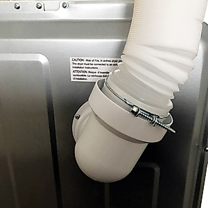 Panda 110V 850W Electric Compact Portable Clothes Laundry Dryer with Stainless Steel Tub Apartment Size 1.5 cu.ft | Dishwasher Snap Coupling Adapter