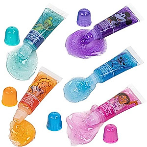 Disney 100 Sparkly Cosmetic Makeup Set for Girls with Lip Gloss Nail Polish Nail Stickers - 11 Pcs|Perfect for Parties Sleepovers Makeovers| Birthday Gift for Girls 3+