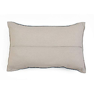 Thro by Marlo Lorenz TH014509004E Ibenz Ice Velvet Pillow, 14 x 22 in, Teal