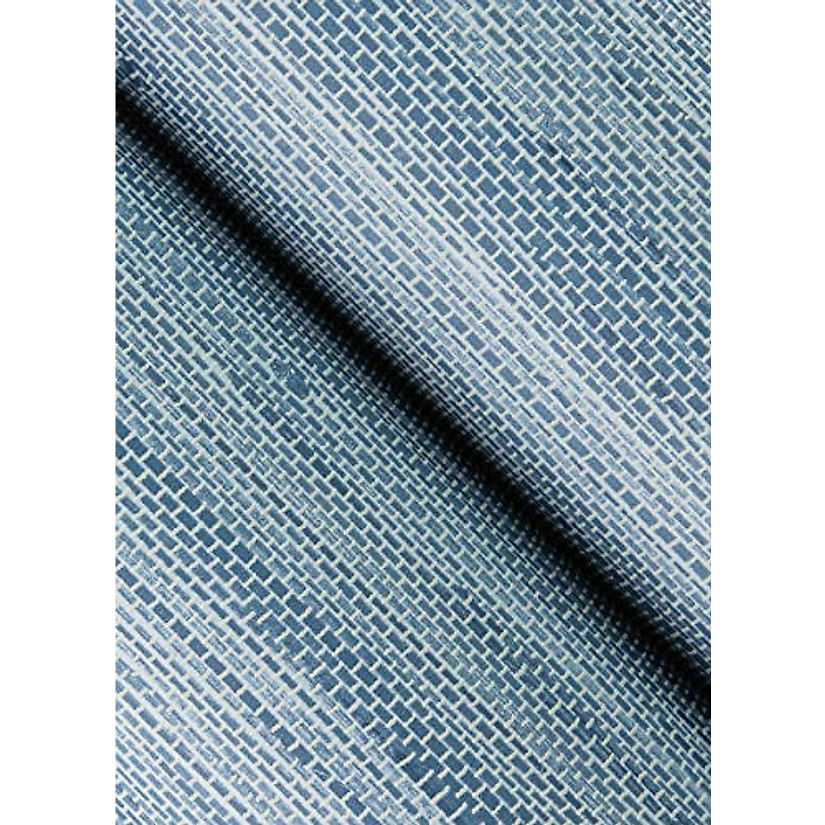 Classic Faux Grasscloth Peel and Stick Wallpaper, Mineral Blue