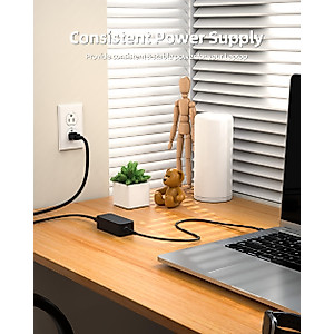 45W AC Charger Fit for Asus Tuf Gaming Monitor VG245H VG255H VG245HE VZ27AQ VG27VQ W15-045N2A, EXA1204YH, ADP-65AW A, ADP-65BW B, 010ALF,ADP-65DB,0A001-00340900 Power Supply Adapter Cord