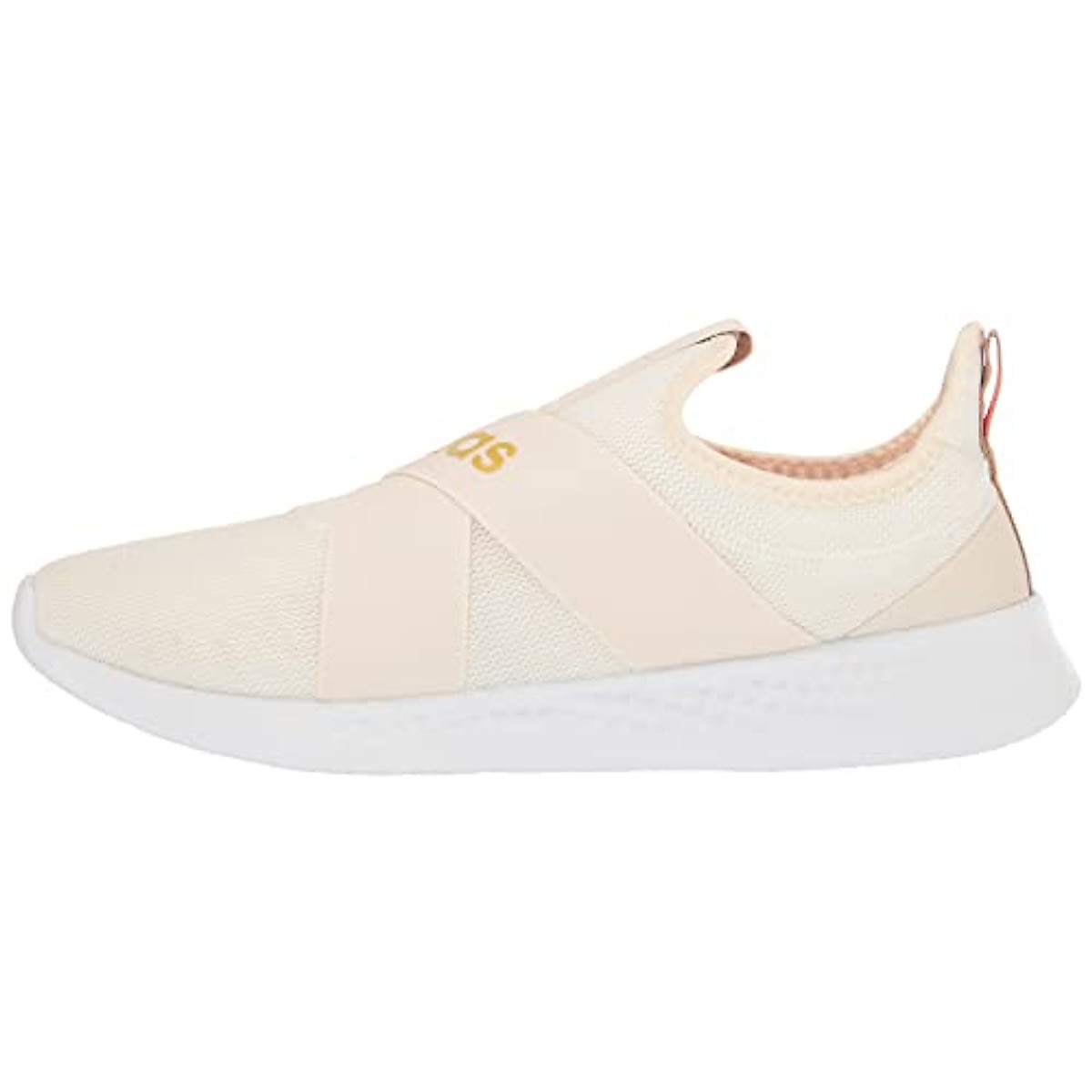 adidas Women's Puremotion Adapt Running Shoe, Off White/Off White/Golden Beige, 8.5