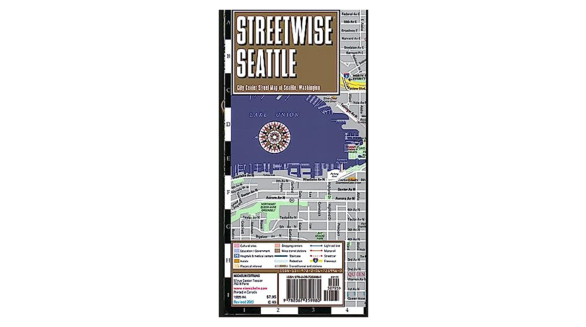 Streetwise Seattle Map: Laminated City Center Street Map of Seattle ...