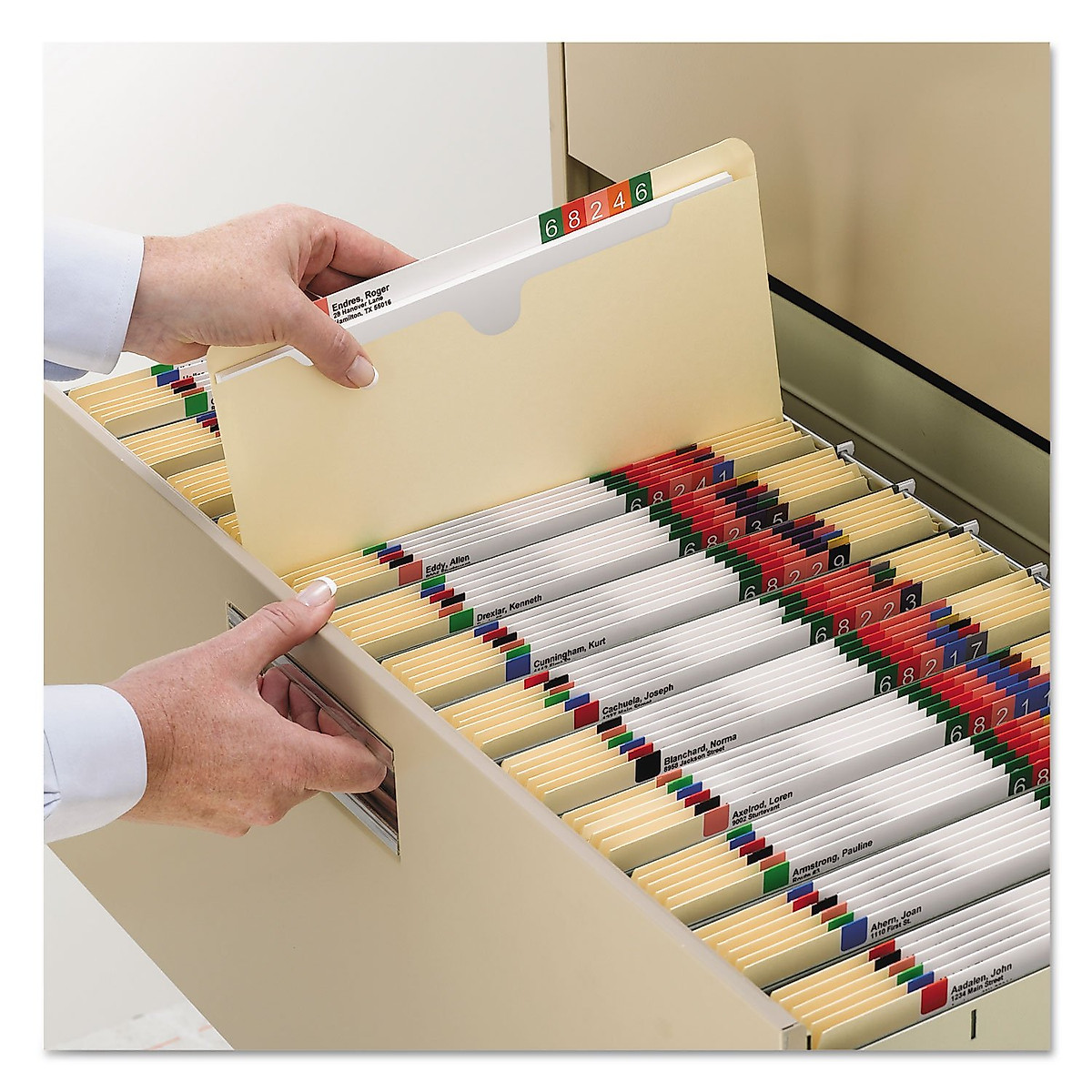 Smead File Jacket, Straight-Cut Tab, 2" Expansion, Legal Size, Manila, 50 per Box (76470)