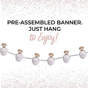 Bachelorette Party Decorations Set, Rose Gold Balloon Garland Kit, Bridal Shower Kit, Bridal Decorations Party, Bridal Shower Decor Kit, Bachelorette Party Pack (Miss to Mrs)