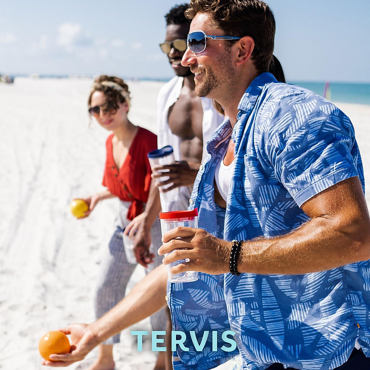 Tervis South Carolina Flag Made in USA Double Walled Insulated Tumbler Travel Cup Keeps Drinks Cold & Hot, 16oz 4pk - No Lid, Pink and Green