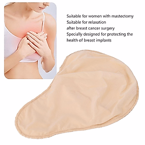 Mastectomy Breast Pockets, Fake Breast Protective Case Breathable Dustproof Mastectomy Breast Prosthesis Bra (Lt)