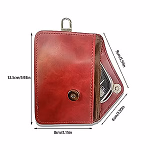 Faraday Box for Car Keys and Black/Red Car Key Signal Blocking Pouch Soft Leather Faraday Bag for Key Fob RFID Box for keyless Entry Car Keys Theft Prevention (1 Small Box + 1Black/1Red Pouch)