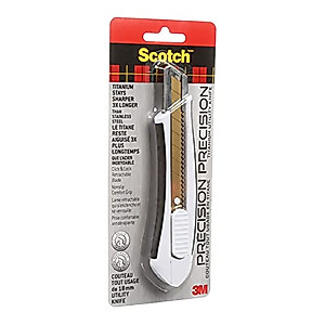 3M 159572 051141976549 Scotch Titanium Snap-Off Utility Knife, Large