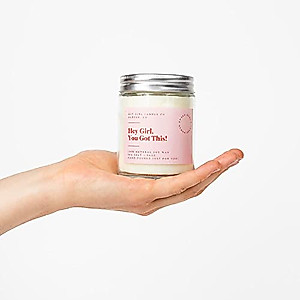 You Got This Soy Wax Scented Candle | Sea Salt + White Sage 10oz Candle in Glass Jar with Gift Box | Birthday, Sympathy Gift, Cancer Chemo Gift, Thinking of You, Get Well Soon