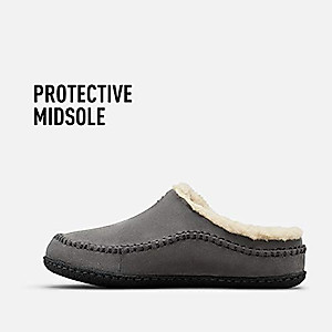 SOREL Men's Falcon Ridge ll Slipper - Quarry, Black - 10