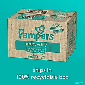 Diapers Size 1, 252 count - Pampers Baby Dry Disposable Diapers