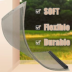 Dog Door Replacement Flaps, Medium Replacement Dog Cat Door Flap Compatible with PetSafe PAC11-11038, Measures 12 7/8'' × 8 1/8'', Durable Doggie Door Flap