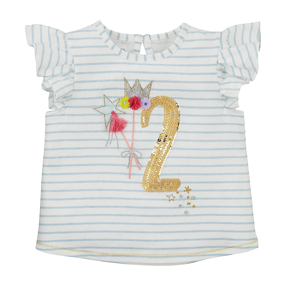 Mud Pie baby girls GIRL BIRTHDAY SHIRT, 2, 24 Months US
