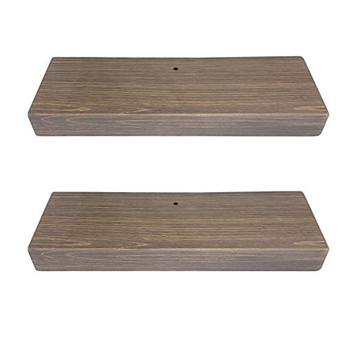 Joel's Antiques & Reclaimed Decor Set of Two, 2" x 8" x 24", Mountable, Floating Shelves, Rustic/Contemporary, Pine, Gray, Grey, Weathered Wood