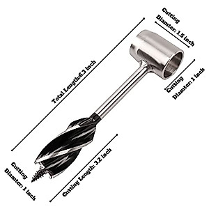 Hand Auger Wrench, Scotch Eye Wood Auger, Survival Gear and Equipment, Hand Auger Wood Drill