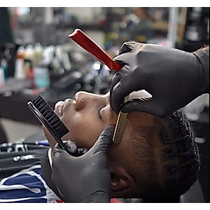 Crispy Linez Barber Turkish Razor | Professional Straight Razor | Extra Blade Exposure (Red & Gold)