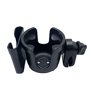 Stroller Accessories Cup Holder with Phone Holder, Bike Cup Holder, 2-in-1 Bottle Holder for Stroller,Bicycle, Wheelchair, Walker, Scooter