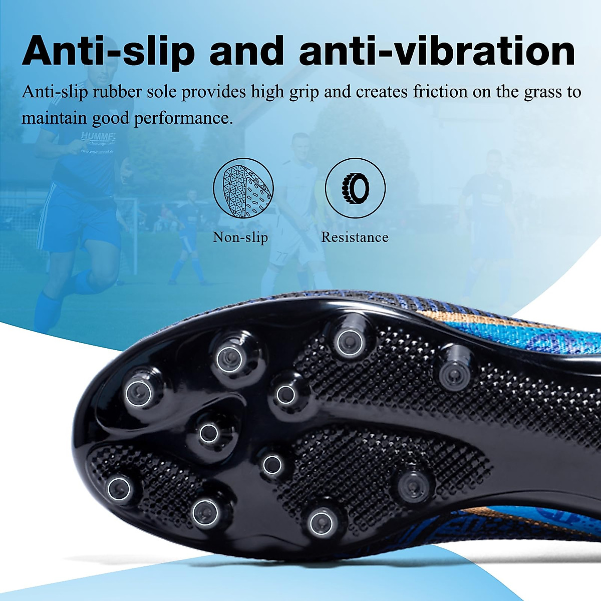 Soccer Cleats Mens Women Football Cleats Soccer Shoes Tacos De Futbol para Hombre Football Training Futsal Shoes Zapatos De Soccer para Hombres Professional Football Training Boots AG FG