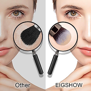 Professional Makeup Brush Set,Eigshow Makeup Brushes Perfect for Foundation Face Powder Blending Blush Bronzer Eyeliner Eye Shadow Brows with Case(PRO 18pcs Coffee)