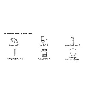 PoolSupplyTown Pool Spa Jet Vacuum Cleaner w/ Brush, Ideal for Frame Above Ground/Inflatable Pools, Spa, Hot Tub, Pond, Fountain Vacuuming, No Electric Power Needed, Use Water Pressure From Garden Hose to Vacuum (Use with A Telescopic Pool Pole, Not Inclu