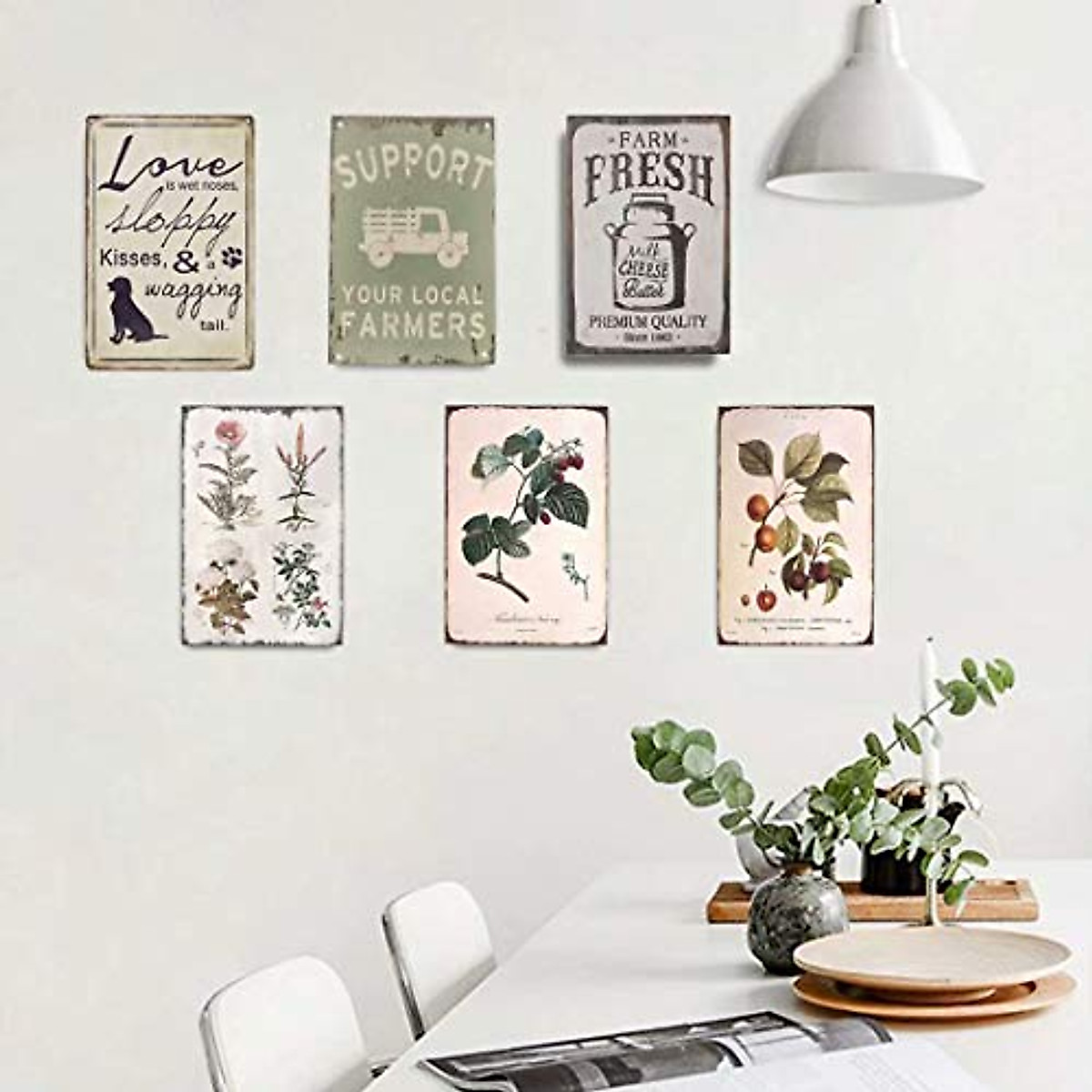 HUONIU New Tin Fosrters Old Fashion Freeze Vintage Look Aluminum Metal Sign 8x12 Inches, Colour