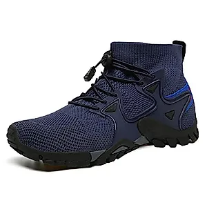 Hiking Shoes Mens Womens Outdoor Athletic Sports Shoes Walking Shoes Trail Running Shoes Trekking Climbing Stylish Slip Resistant Fitness Walking Jogging Sock Sneakers Travel Lightweight Barefoot