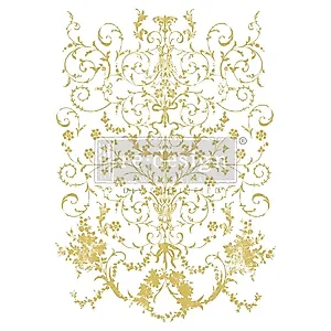 Prima Marketing Re-Design Gold Foil Kacha Decor Transfers-Manor Swirls RE665616