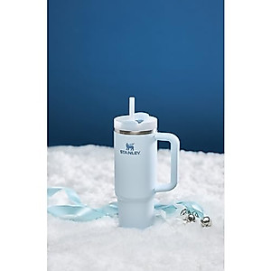 Stanley Quencher H2.0 Tumbler with Handle & Straw 30 oz | Twist On 3-Way Lid | Cupholder Compatible for Travel | Insulated Stainless Steel Cup | BPA-Free | Glacier