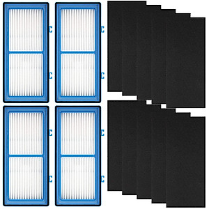 8 Pack Replacement Filters for Holmes AER1 Air Purifier Total Air Clean 2 HEPA Air Filters 6 Carbon Booster Filters Replacement Filters for HAPF30AT,HAP242 NUC
