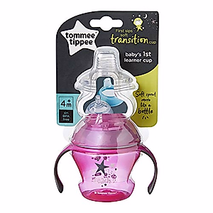Tommee Tippee First Sips Soft Transition Cup, 4+ months â€“ (Pack of 1) (Colors May Vary)