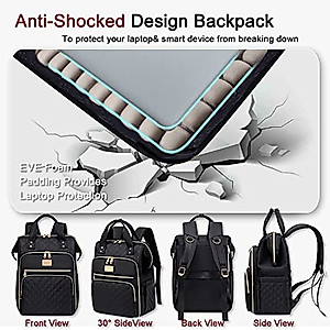 Weitars Lunch Backpack For Women,15.6 Inch Laptop Backpack for Women Travel Work