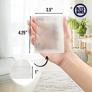 PRODUCT80 BitsBins 10 Pack Playing Card Case with Unique Inner Wall Design, Card Deck Box Fits Sleeved Cards, Game Cases for Standard Playing Cards, Holder for for MTG & Pokemon Cards