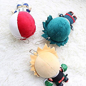 MHA Anime Plushie Cute Plushie Hero Cosplay Plushies Plush Toy Stuffed Keychain Doll, 5.9" Green